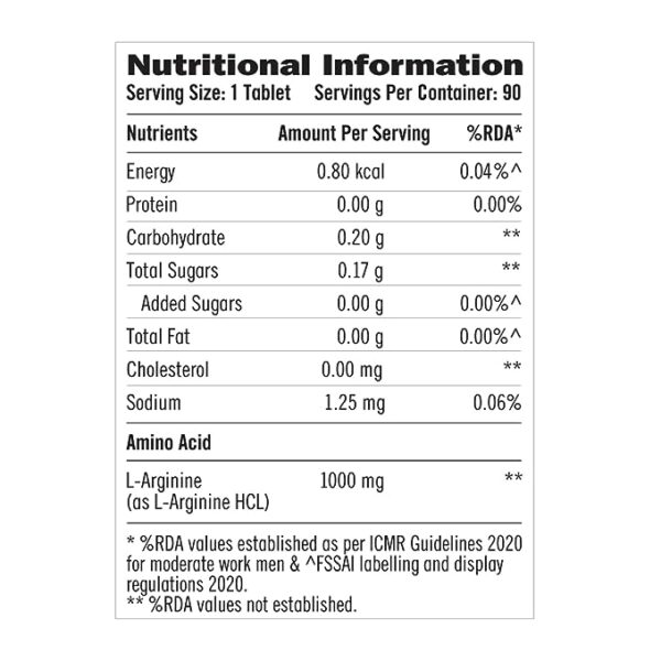 Gnc L Arginine 90 Tablets – Flex Health